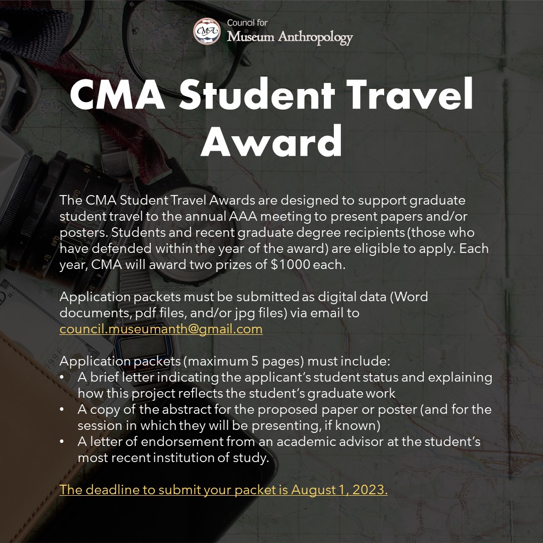 Call for Application: CMA Student Travel Award - Council for Museum ...